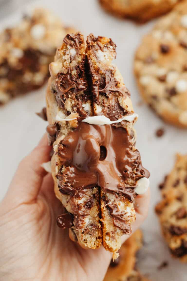 The Best Chocolate Filled Cookies (Thick and Gooey) - Alpine Ella