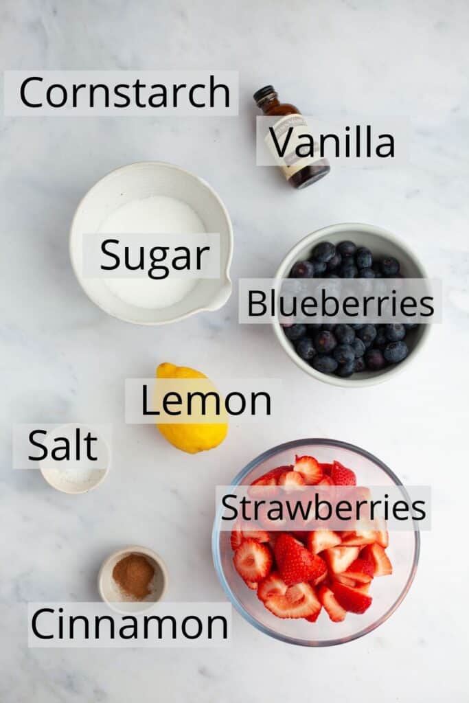 Strawberry Blueberry Pie - Alpine Ella