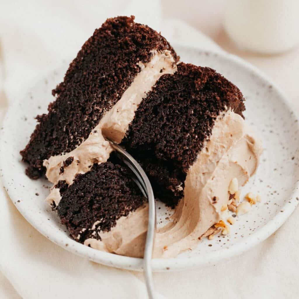 Nutella Filled Cake - Alpine Ella