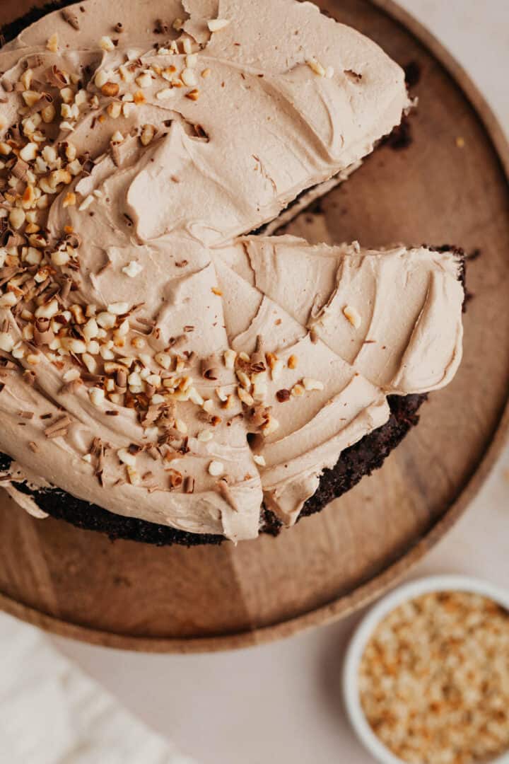 Nutella Filled Cake - Alpine Ella