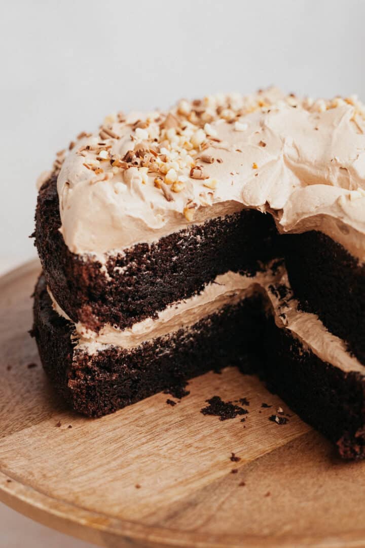 Nutella Filled Cake - Alpine Ella