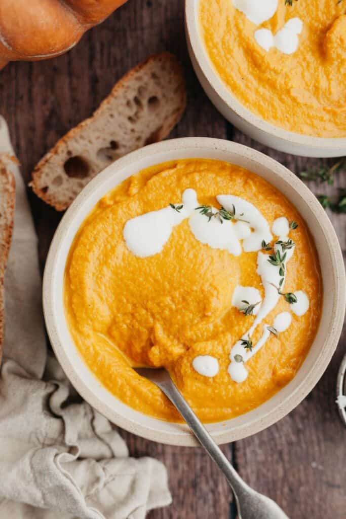 Pumpkin Carrot Soup - Alpine Ella