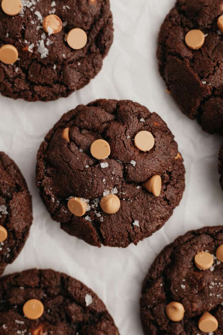 Chocolate Caramel Cookies - Alpine Ella