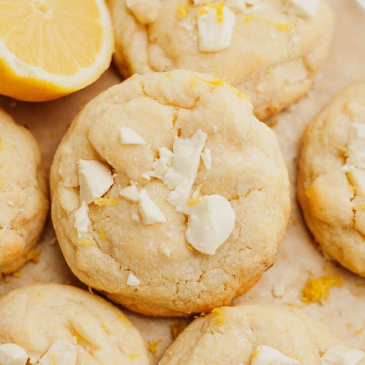 Lemon White Chocolate Cookies - Alpine Ella