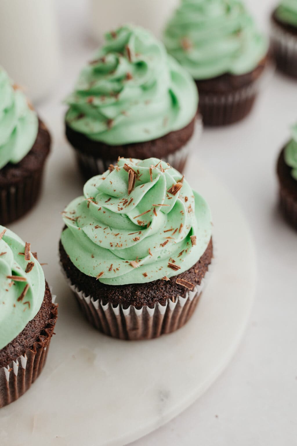 Easy Mint Chocolate Cupcakes - Alpine Ella
