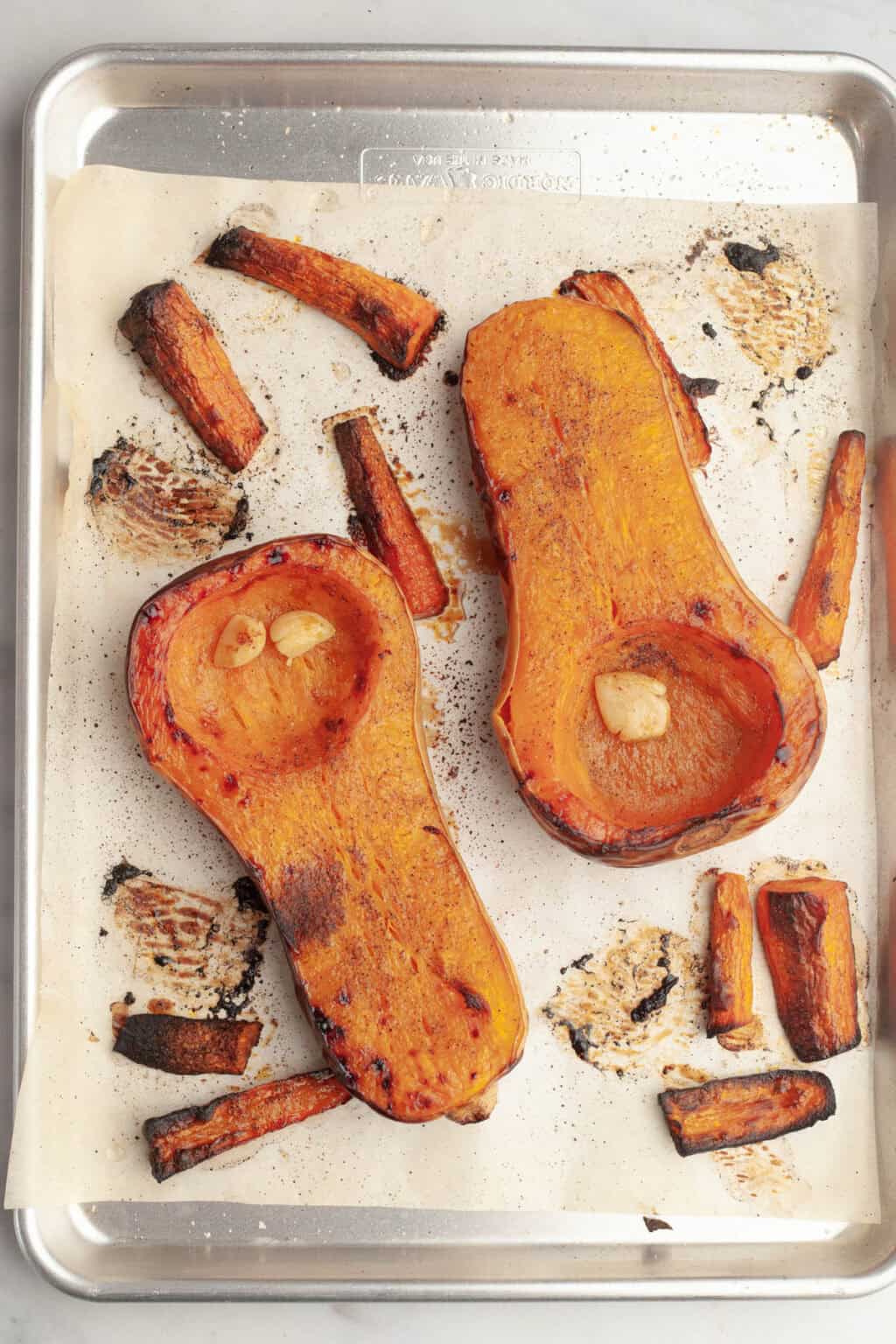 Roasted Carrot Butternut Squash Soup with Ginger - Alpine Ella