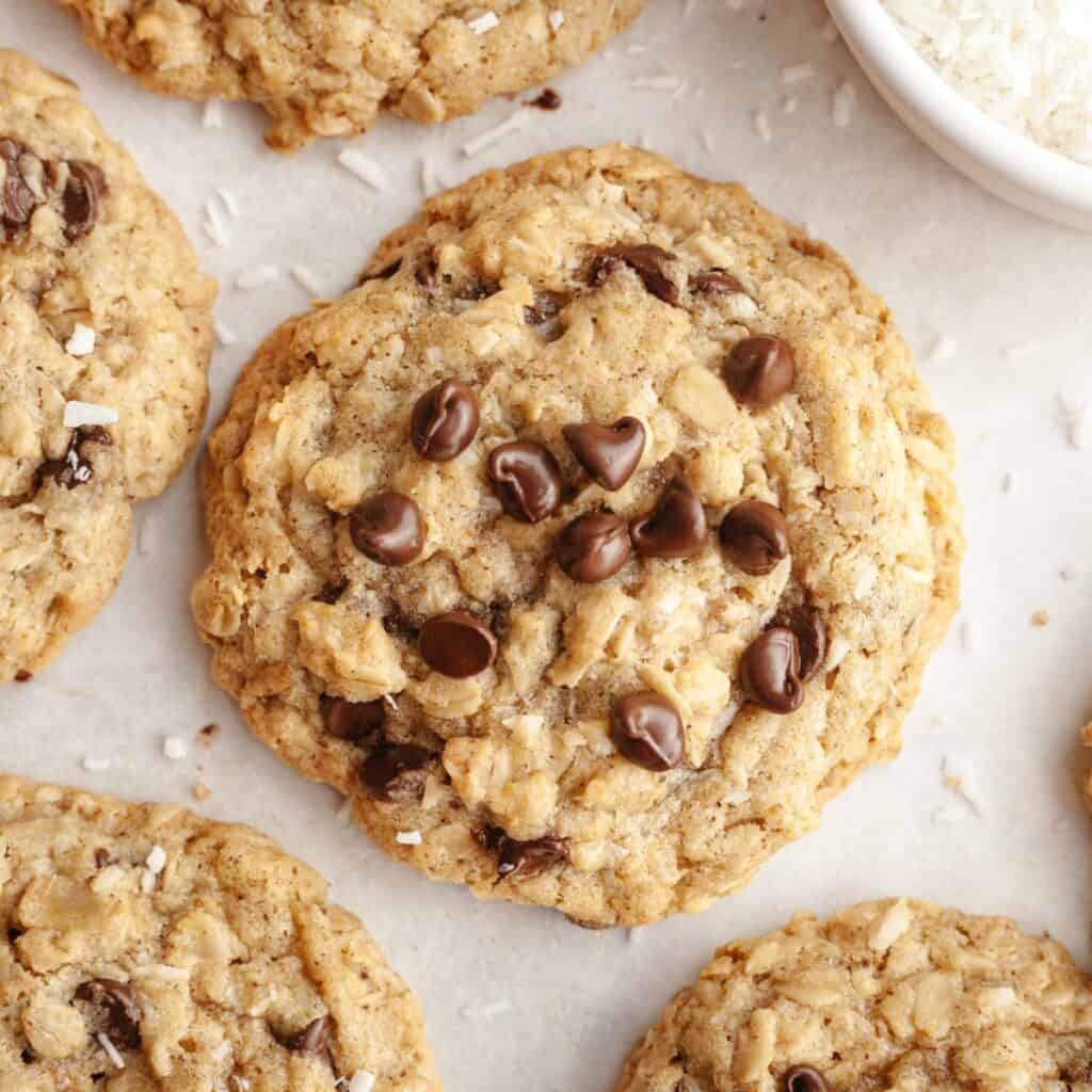 Cardamom Oatmeal Cookies with Maple Espresso Glaze - Alpine Ella