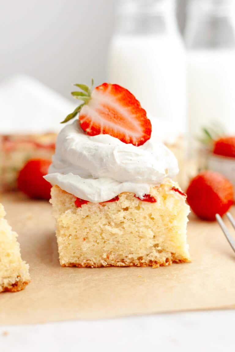 Easy Strawberry Snack Cake (One Bowl Recipe) - Alpine Ella