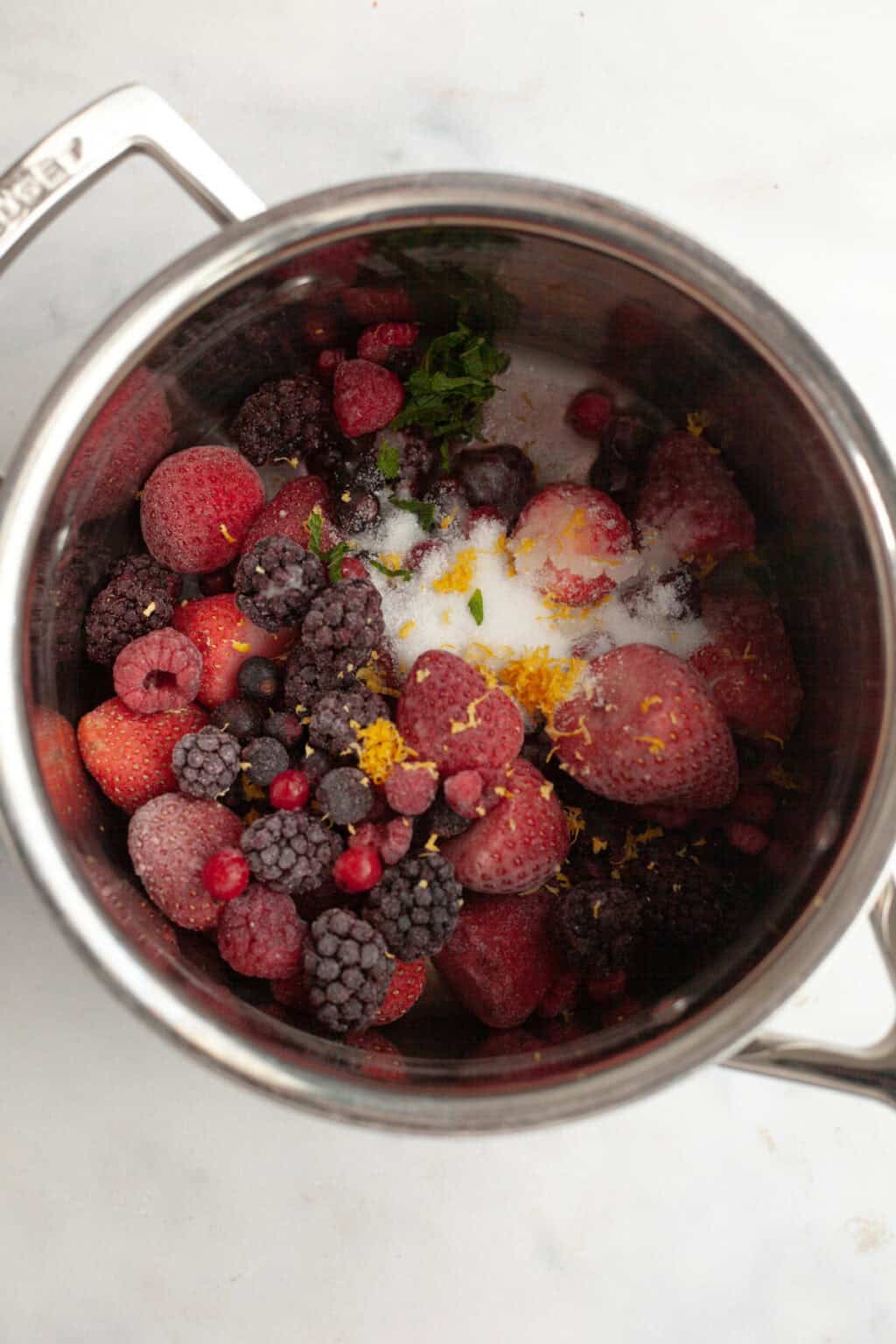 Easy Mixed Berry Compote (with frozen fruit) - Alpine Ella