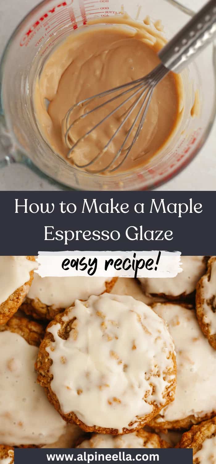 Maple Espresso Glaze Icing - Alpine Ella